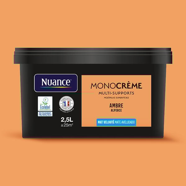 Peinture Monocrème - Ambre - Mat - 2,5L NUANCE | Bricomarché