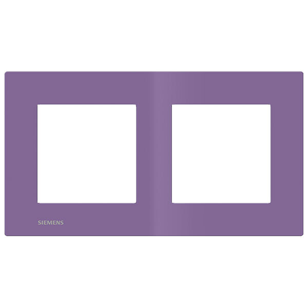 Plaque Double Violet Siemens DELTA VIVA | Bricomarché