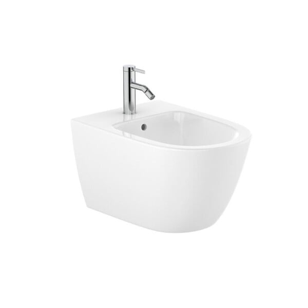 Roca by SIKO Bidet suspendu 42x36 cm céramique, vidage arrière, blanc (A357685000) | Bricomarché