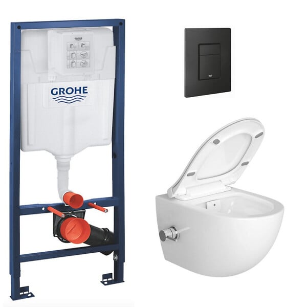 Grohe Pack Bati-support Project + WC sans bride avec fonction bidet ...