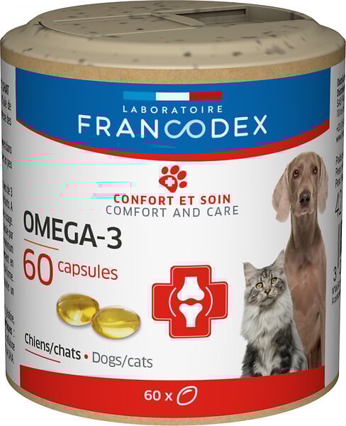 CAPSULES OMEGA 3 CHIEN & CHAT x60 | Bricomarché