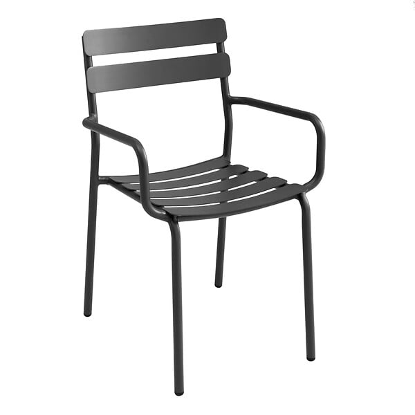 Fauteuil de terrasse en aluminium noir - Almada OVIALA | Bricomarché