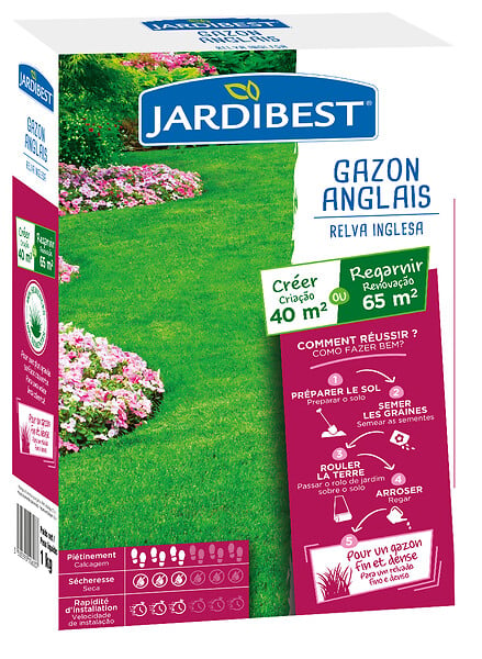 Gazon anglais - 1kg JARDIBEST | Bricomarché