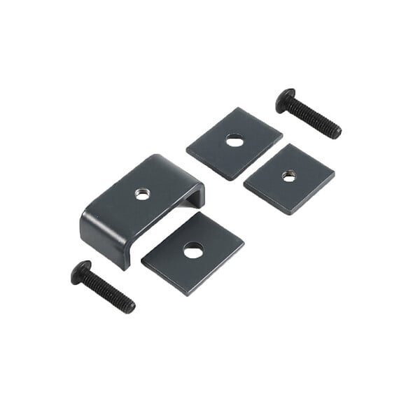 Lot de 2 butées d'angle pour clôture LARKO Gris anthracite RAL 7016 ...