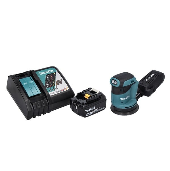 Makita DBO 180 RM1 Ponceuse excentrique sans fil 18 V 125 mm + 1x ...