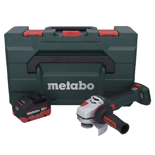 Metabo WB 18 LT BL 11-125 Quick Meuleuse d'angle sans fil 18 V 125 mm Brushless + 1x batterie 5 ...