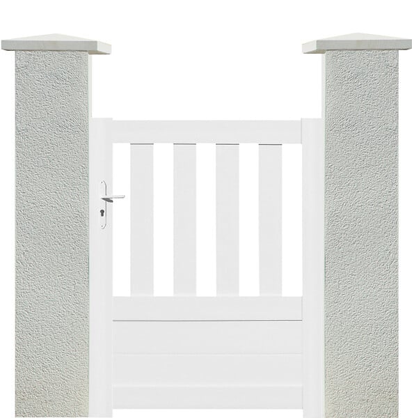 Portillon PVC PAVIN semi ajouré - 100x130cm MOREY | Bricomarché