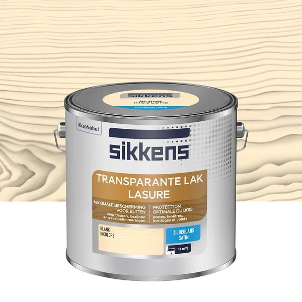 Lasure glycéro - Bois extérieurs - Incolore - Satin - 2,5L SIKKENS | Bricomarché