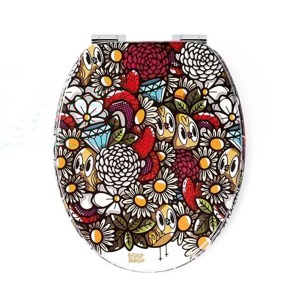 Abt wc hdf birdy-flowers Tohaa Design TOHAADESIG | Bricorama