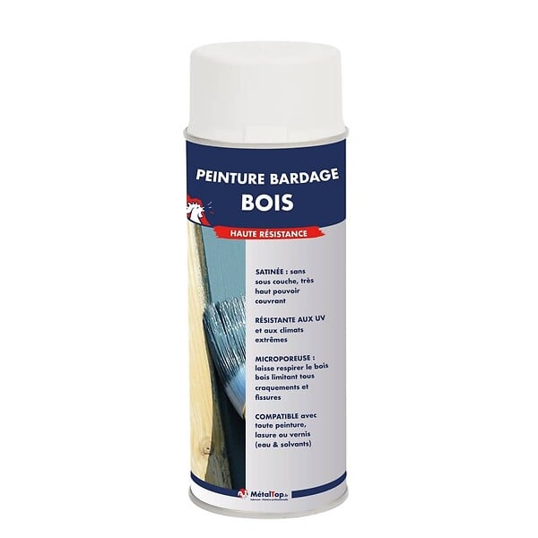 Peinture Bardage Bois - Gris graphite - RAL 7024 - Bombe 400mL METALTOP ...