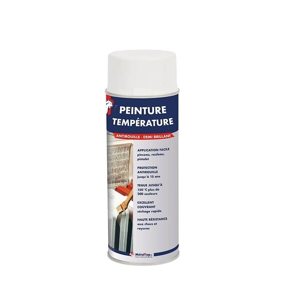 Peinture Temperature - Gris graphite - RAL 7024 - Bombe 400mL | Bricomarché