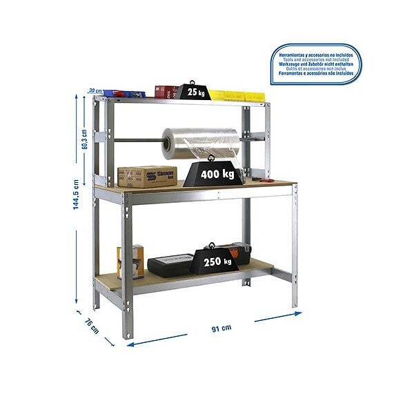 SimonRack - Etabli galvanisé 1445x910x760 mm Charge 400 Kg - SIMONWORK ...