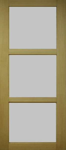 Porte Coulissante Ayous 3 Panneaux Gris RAL 7035 H204 x L83 + Rail alu ...