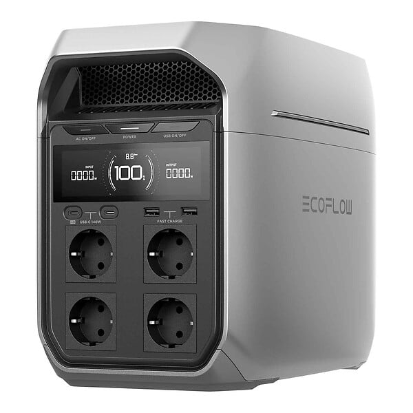 Station électrique portable de la gamme EcoFlow DELTA 3 plus | Bricomarché