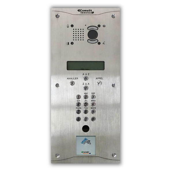 COMELIT - Platine numérique vidéo inox + lecteur plat - PIC5/LP COMELIT ...