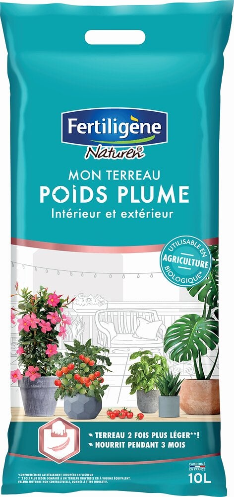 Mon terreau poids plume toutes plantes 10L | Bricorama