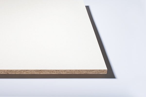 Panneau melaminé d'agencement - Blanc - 244x122cm ep12mm AJ TIMBER ...