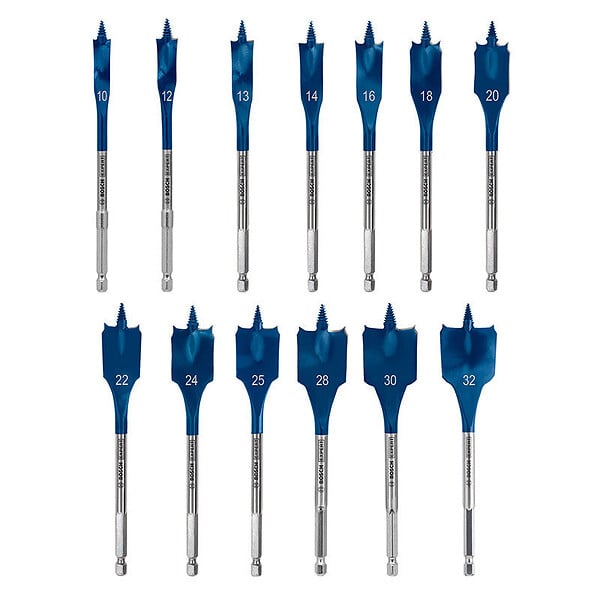 Mèches plates BOSCH 2608900336 Self Cut Speed set de 13 pièces ...