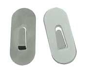 Crochet adhésif inox 25x60mm - 1 pièce | Bricorama