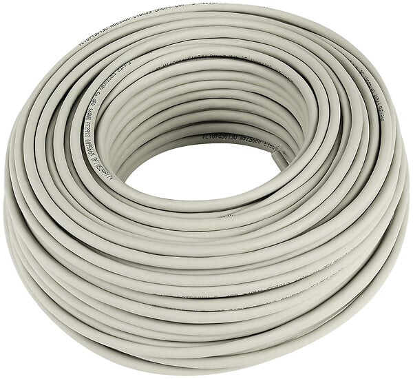 Câble électrique H05VV-F blanc 3x1.5mm2 - L.50m NEXANS | Brico Cash