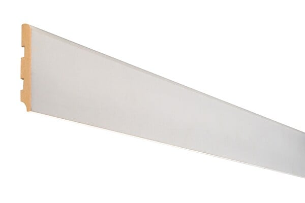Plinthe Parquet cache-fils MDF Blanc 14x80 L.2.44m SOTRINBOIS | Brico Cash