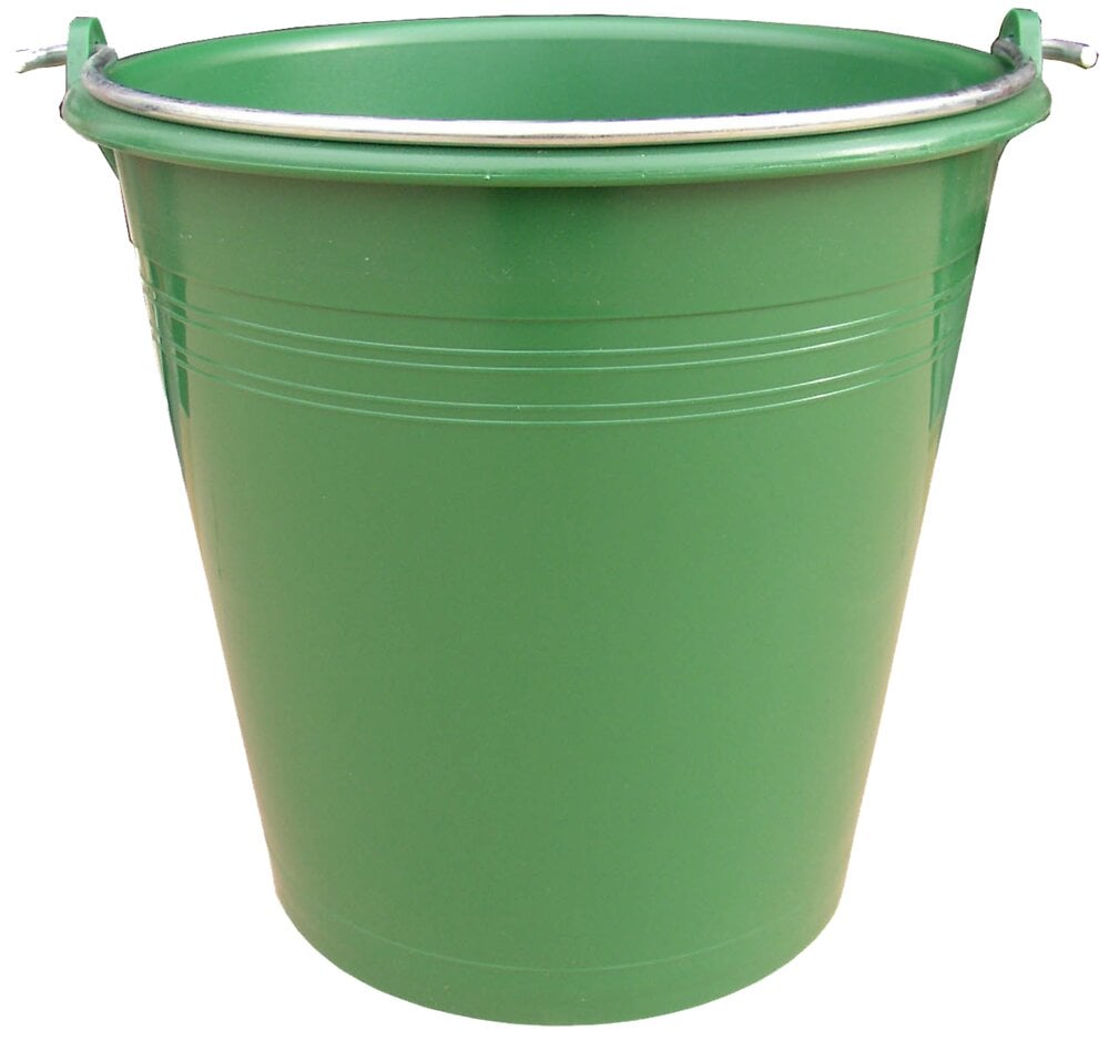 Seau rural gradué à l'intérieur 12 l vert avec anse diam 30xH28 cm ...