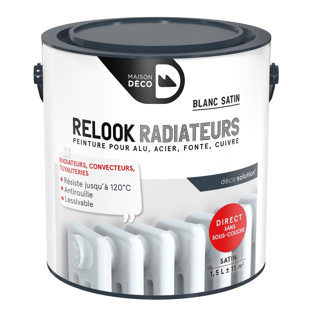 Peinture relook radiateurs blanc satiné 1.5 l | Bricomarché