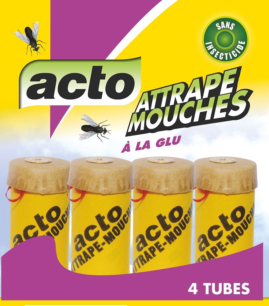Attrape-mouches à la glu 4 tubes | Bricorama