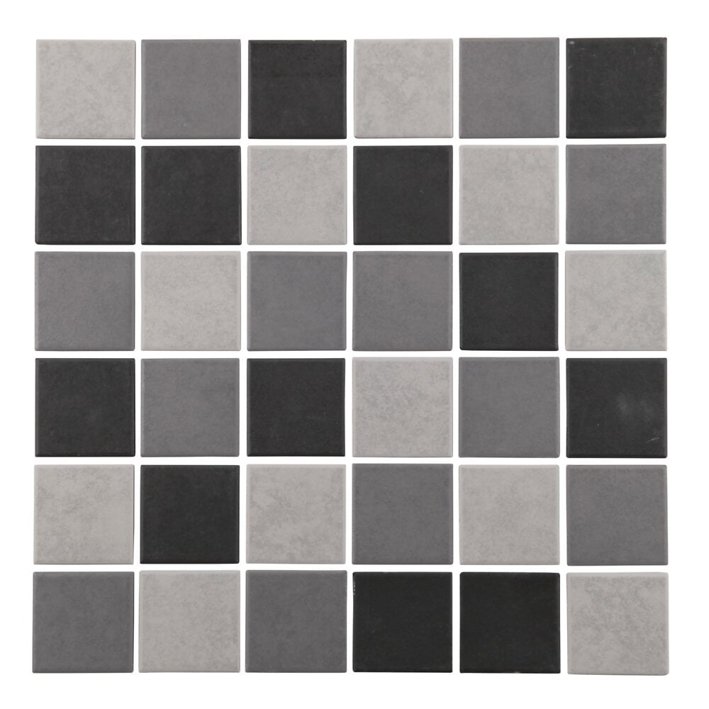 Mosaïque antidérapante en céramique mix gris | Bricomarché