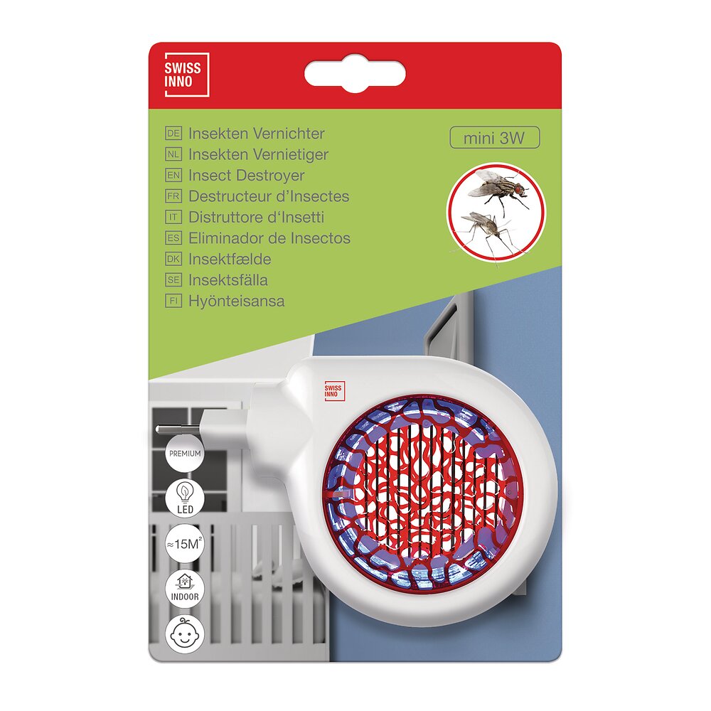Destructeur d'insectes SWISSINNO Mini 3W LED | Bricomarché