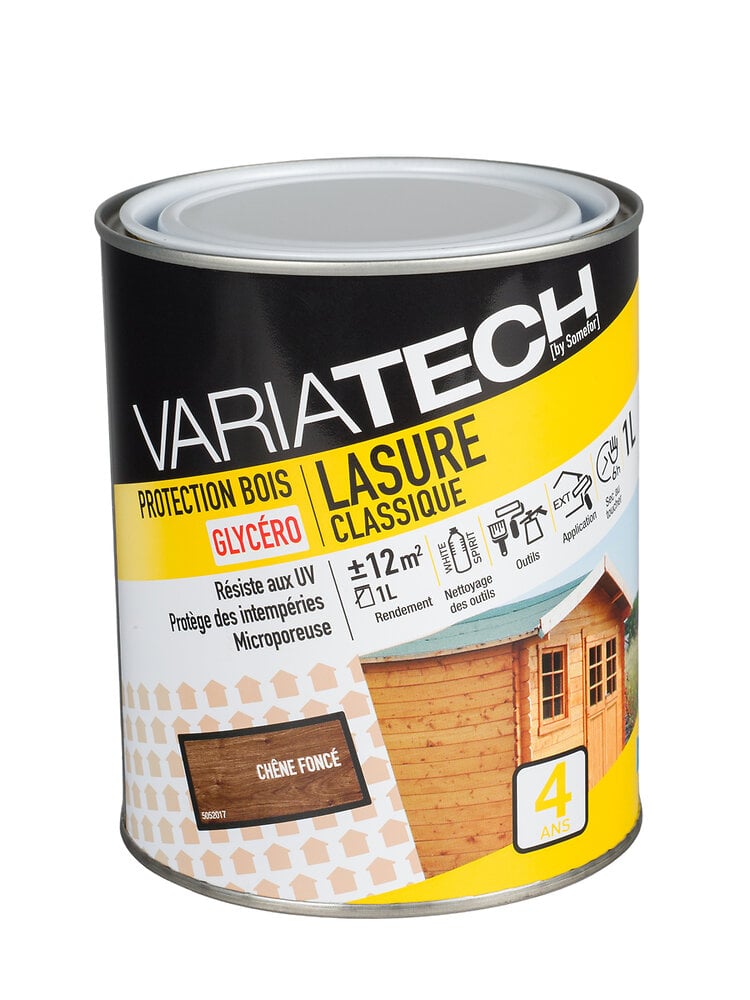 Lasure classique chêne foncé 1L | Brico Cash