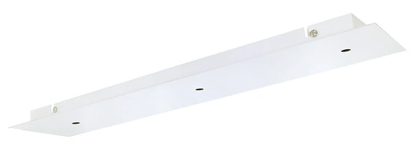 Pavillon cache-fils métal blanc rectangulaire à 3 trous TIBELEC | Bricorama