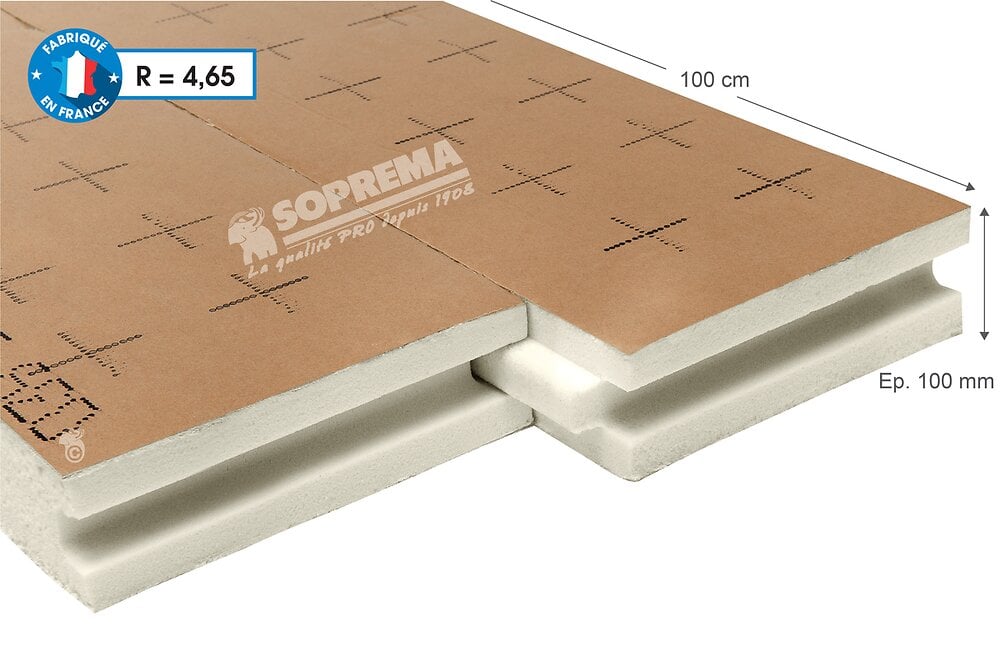 Panneau isolant en polyuréthane 120x100x10cm R=4.65 | Bricorama