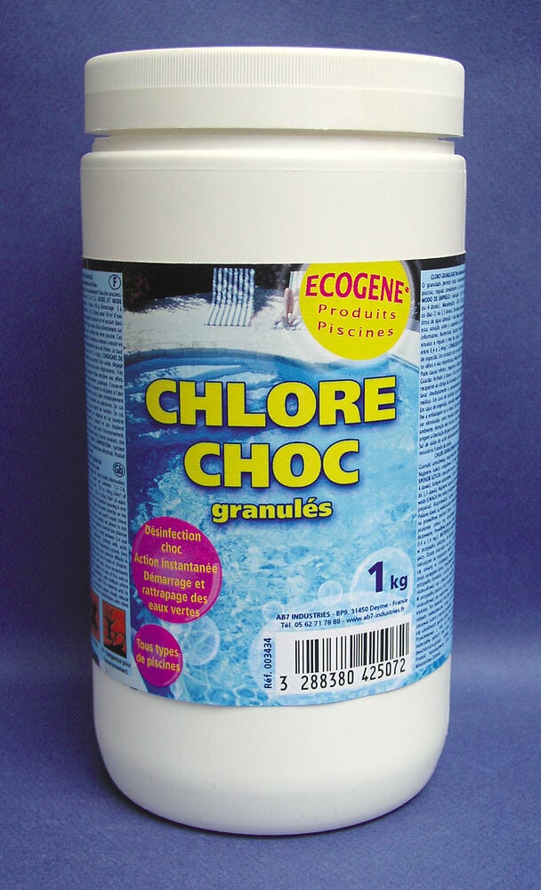 Chlore choc en granules en pot de 1 kg | Bricomarché