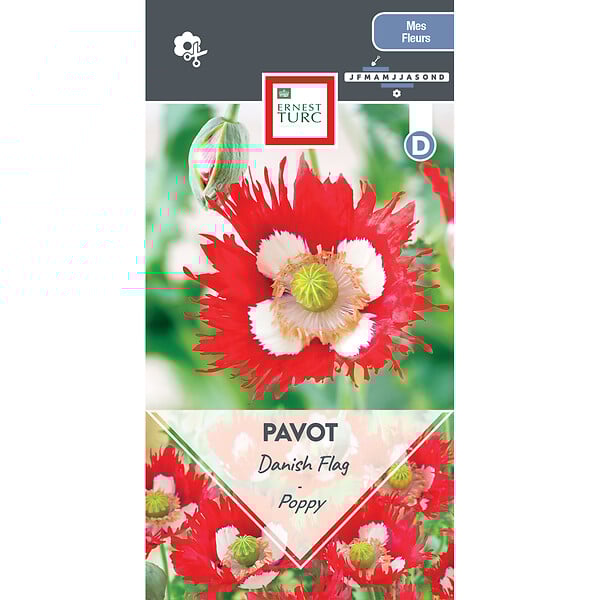 Pavot somnifere danish flag ETS | Bricomarché