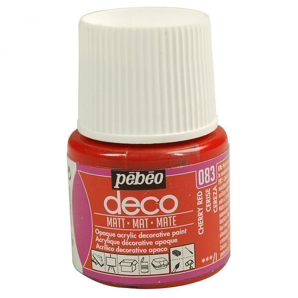 Deco mat 45ml cerise | Bricomarché