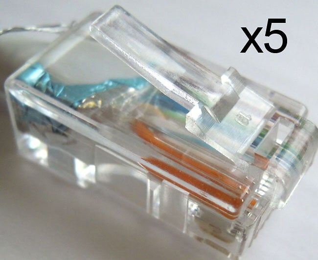 Lot de 5 fiches RJ45 | Bricorama