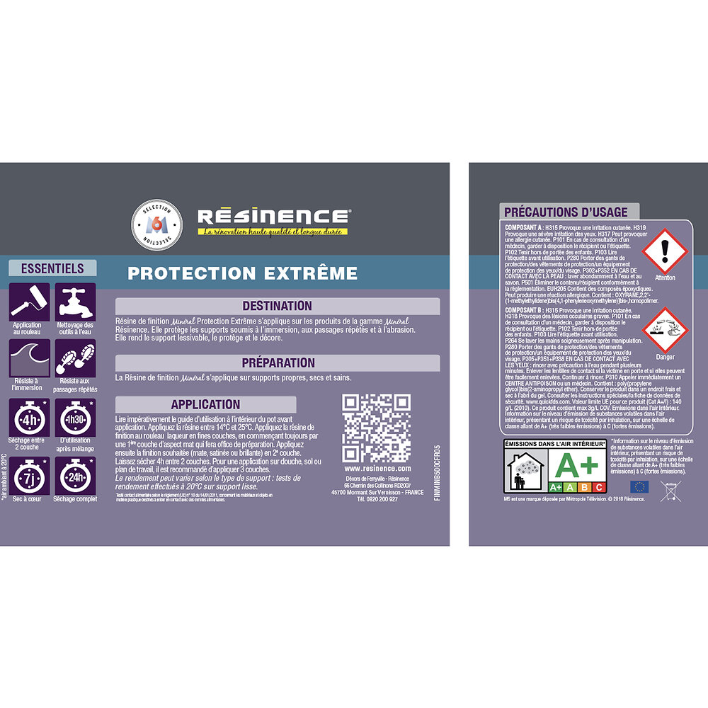 Résine de Finition Protection Extrême Satin 300ml | Bricomarché