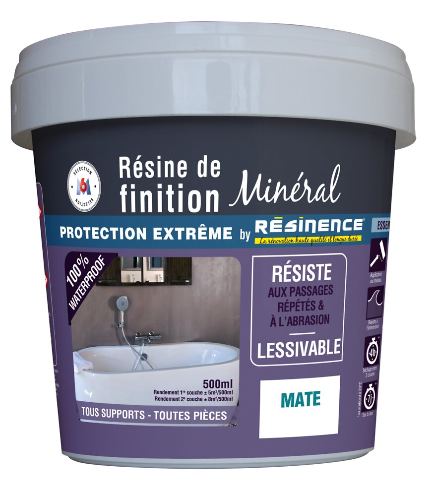 Résine de Finition Protection Extrême Mat 500ml | Bricorama