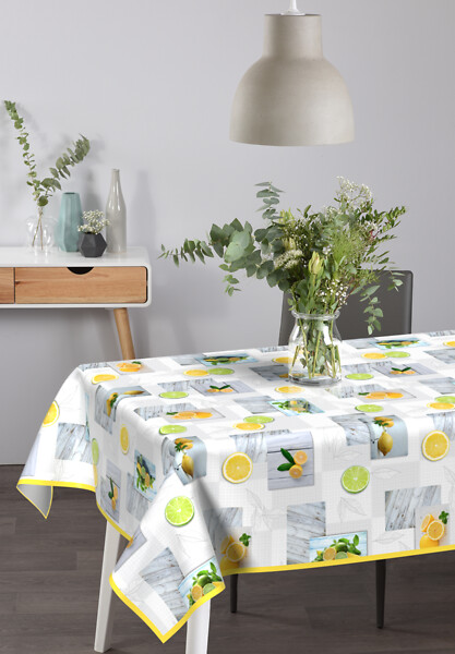 Nappe toile cirée lemon carrée VENILIA | Bricomarché