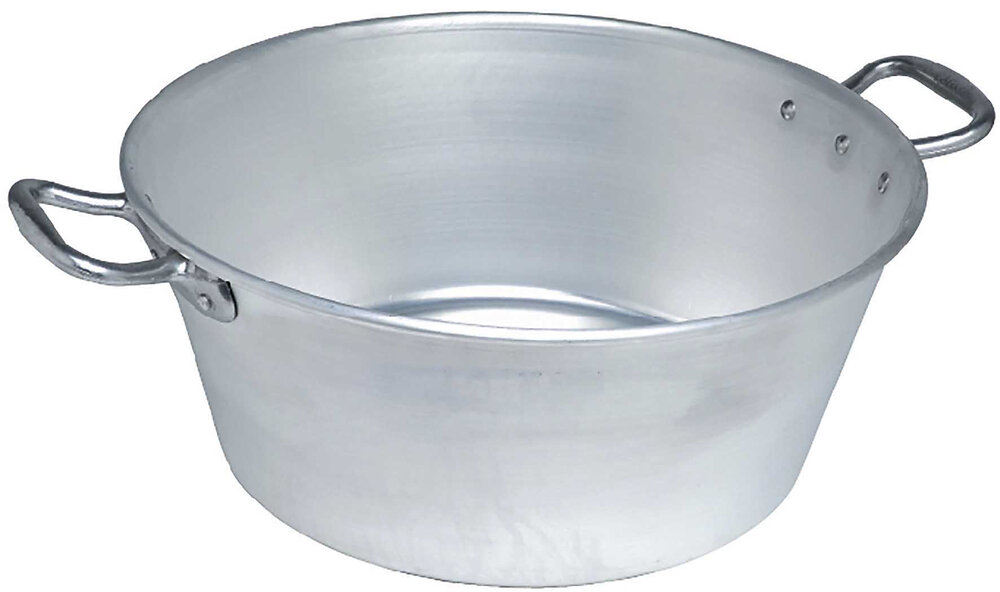 Bassine aluminium anse alu 45 cm - 21 l | Bricomarché