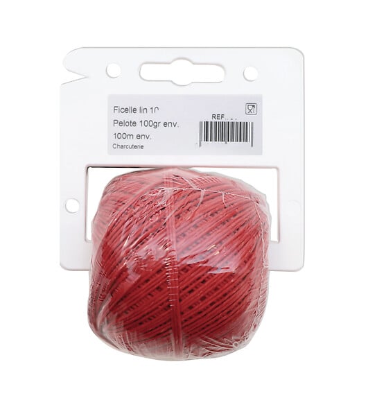 Ficelle lin rouge charcuterie 100 gr 100 m 3.5-3 LEPRATIQUE | Bricomarché