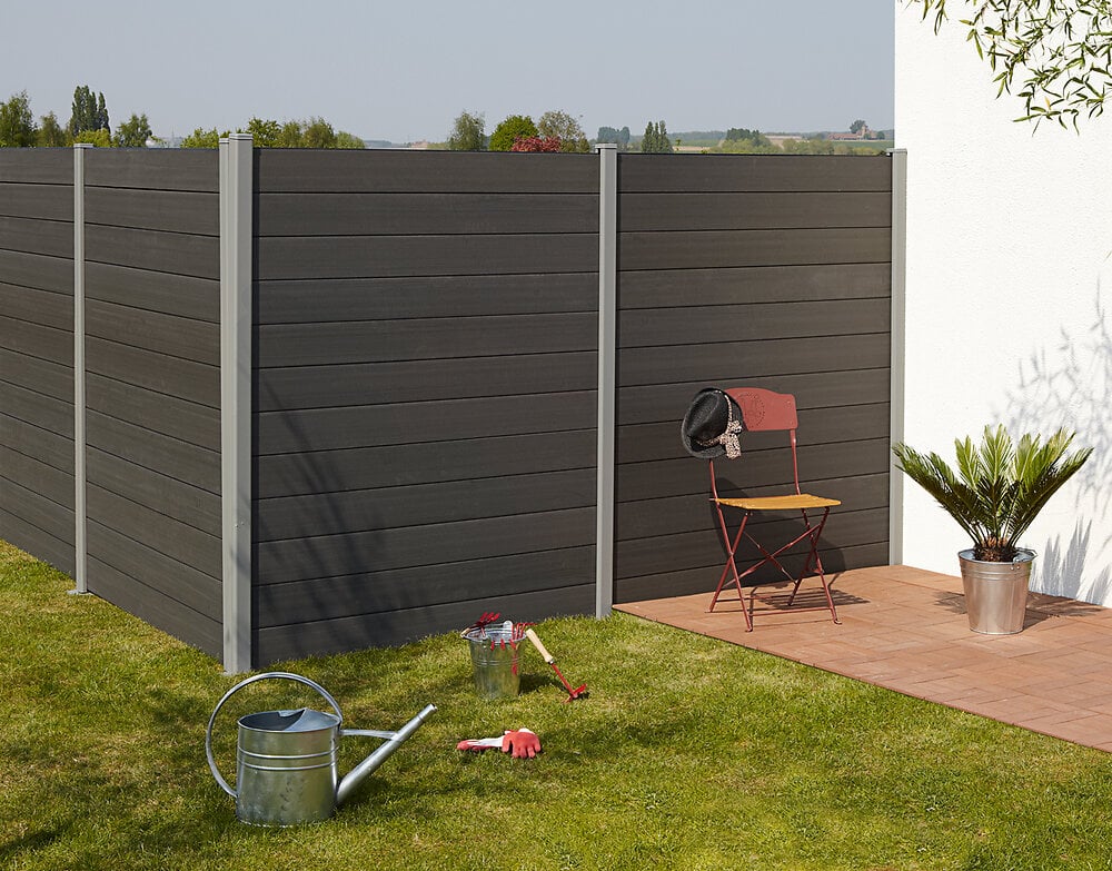 Poteau de clôture départ-fin alu 2320x42x60mm XYLTECH | Bricomarché