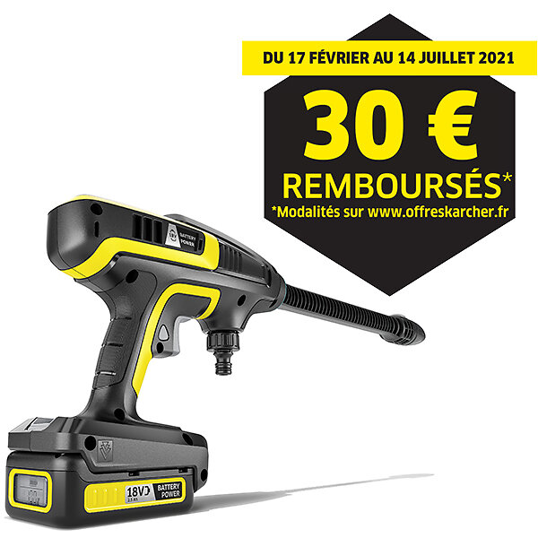 Pistolet de nettoyage sans-fil KHB 6 avec batterie amovible | Bricomarché