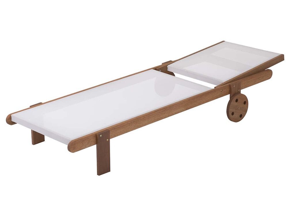 Bain de soleil en bois exotique Saïgon - Maple - Ecru - Lot de 4 ...