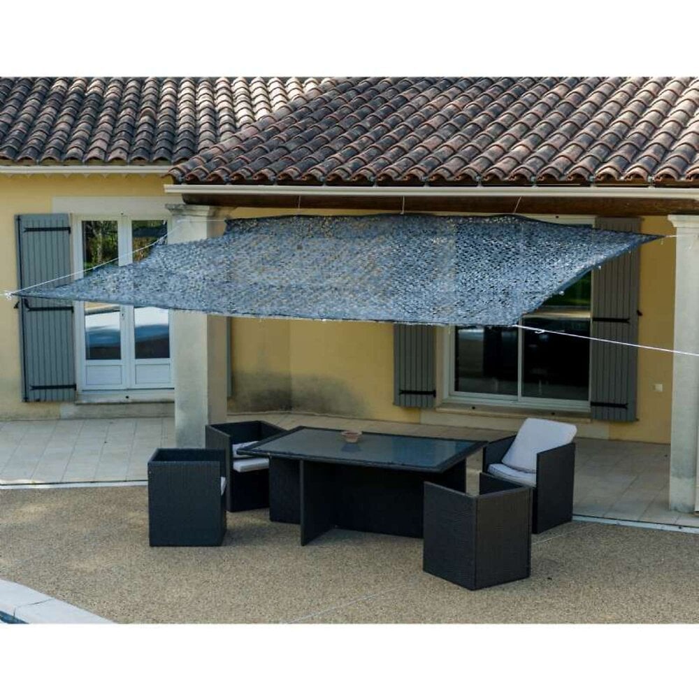 Toile d'ombrage ajourée grise 120 g/m2 2 x 3m | Bricorama