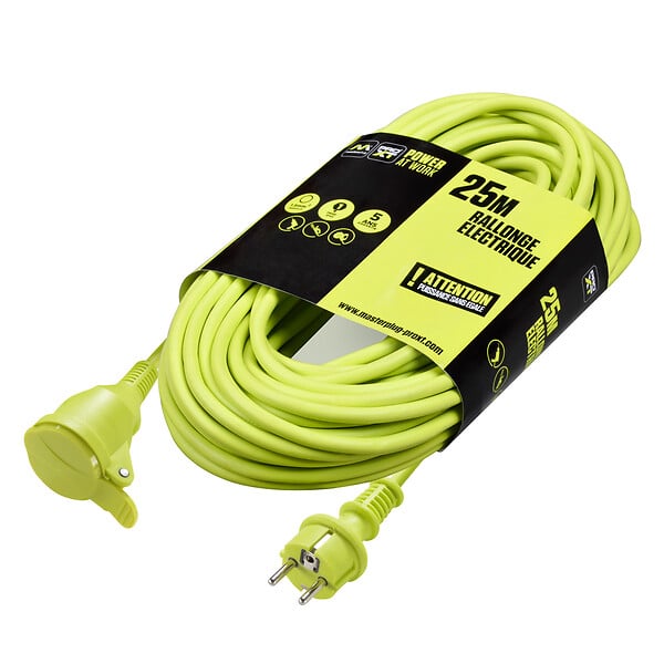 Rallonge 25m en 3G1,5 mm IP44 LUCECO | Bricorama