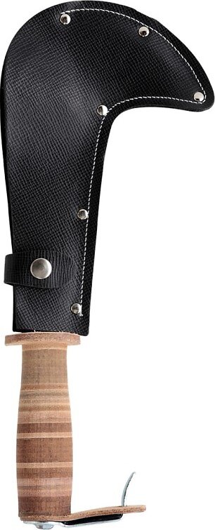 Serpe chasseur 20cm étui cuir mche cuir | Bricomarché
