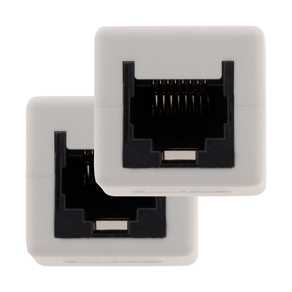 2 raccords RJ45 F/F CAT6 - Zenitech | Bricomarché