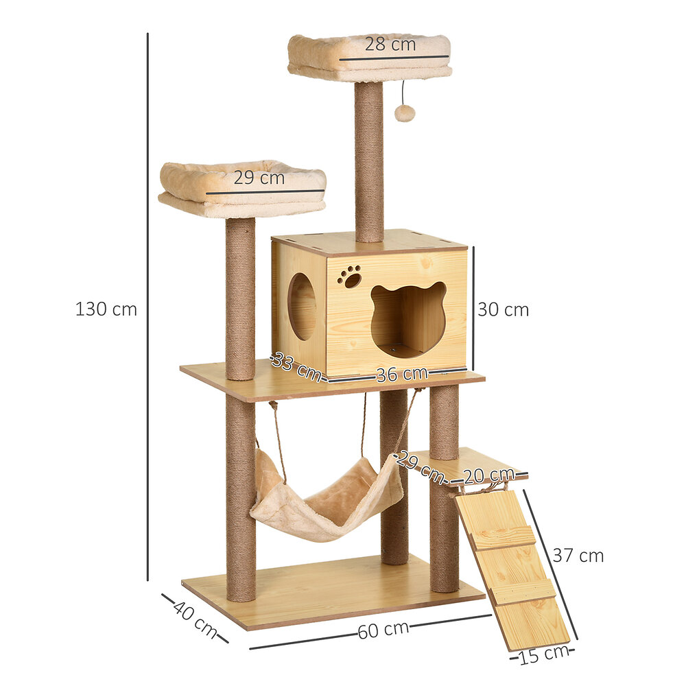 Arbre à chats design contemporain griffoirs grattoirs sisal naturel ...